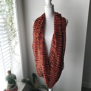 Accessories | Orange Zebra Sheer Scarf | Poshmark